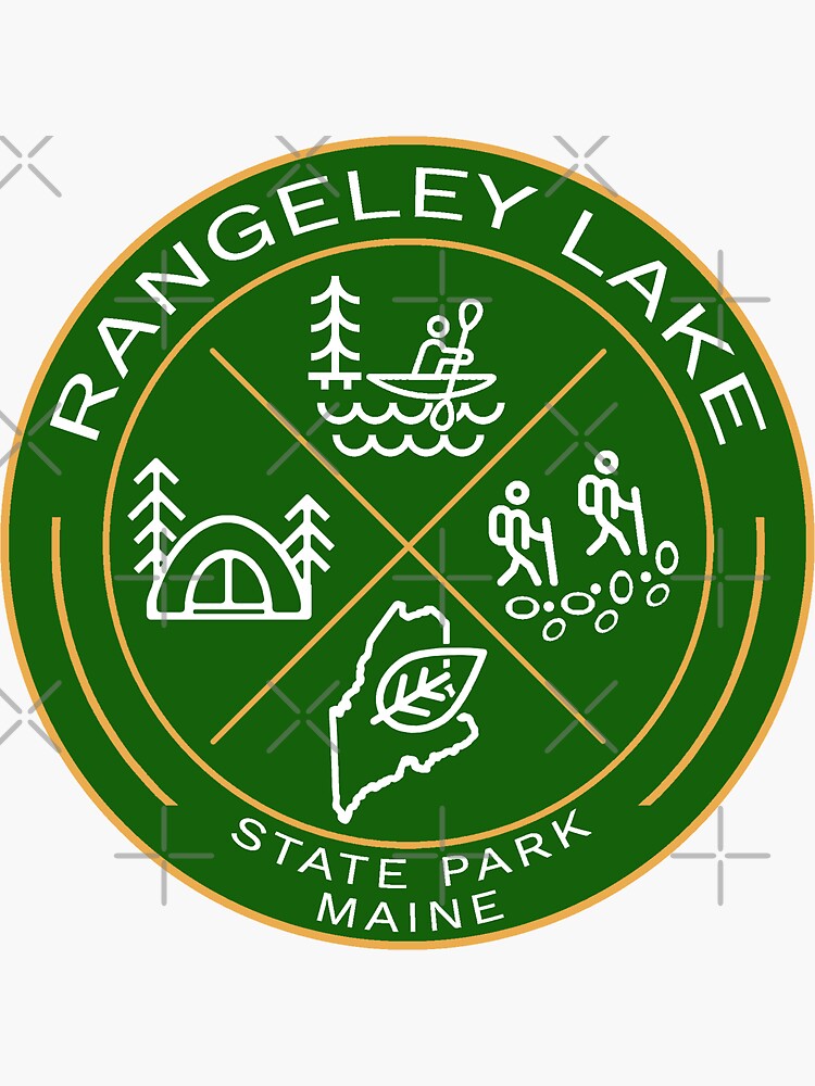 "Rangeley Lake State Park Heraldic " Sticker for Sale by VanyaKar ...