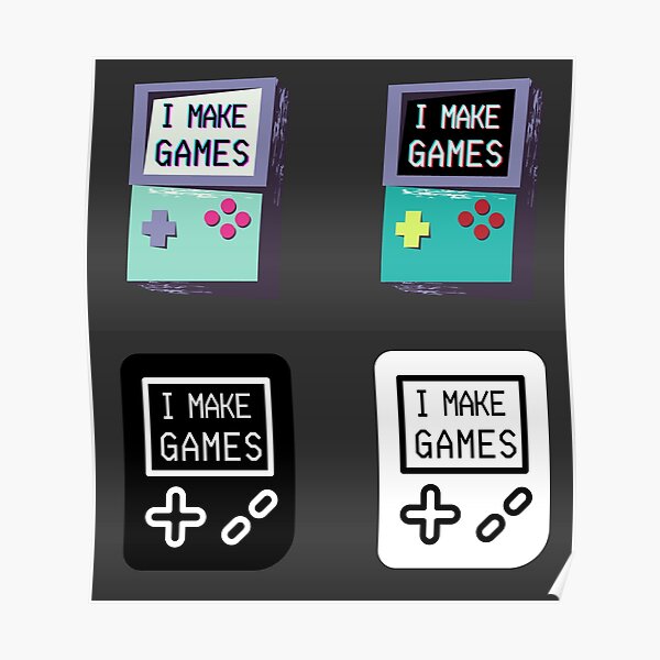 "Indie Gamedev - Game developer - Game designer" Poster for Sale by ...
