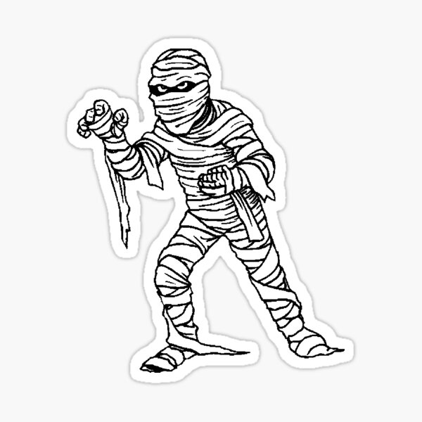 "Scarry mummy" Sticker for Sale by TheDillen | Redbubble
