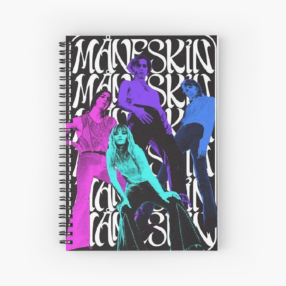 "måneskin/maneskin merch aesthetic" Spiral Notebook by matilda93 ...