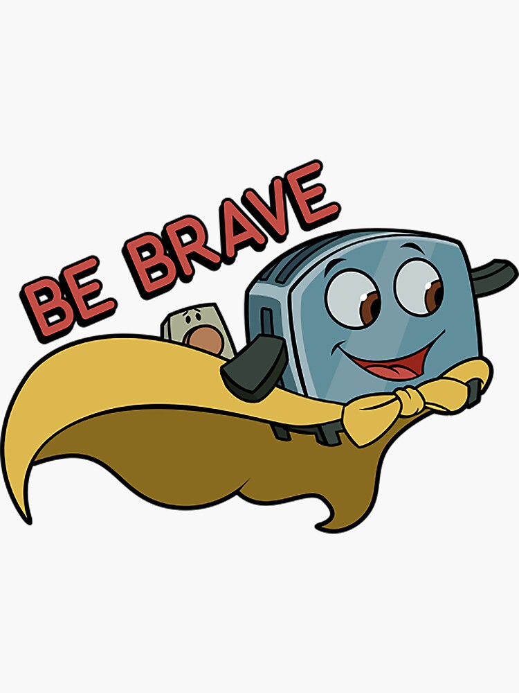"Brave Little Toaster T-ShirtBe Brave Little Toaster" Sticker for Sale ...
