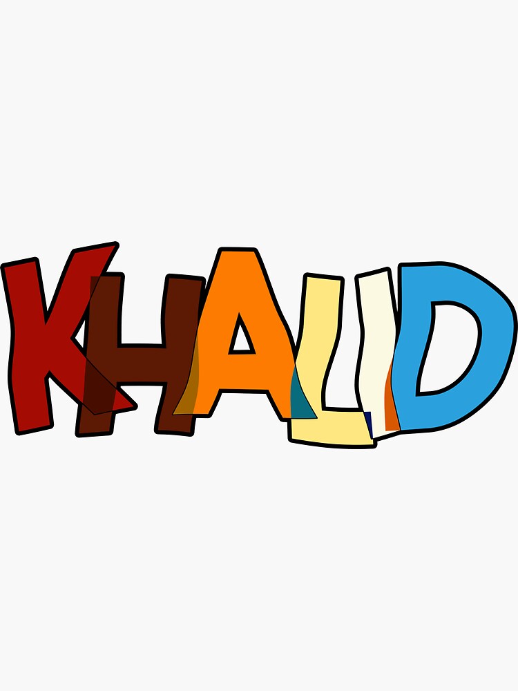 "Khalid" Sticker for Sale by liyangelique | Redbubble