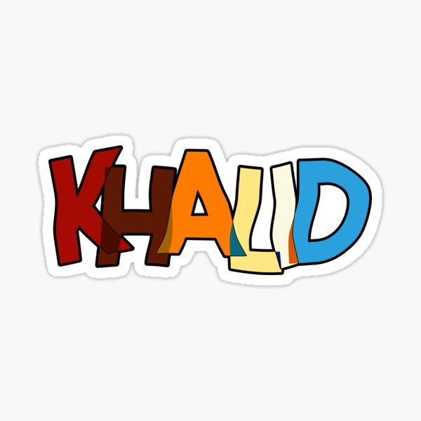"Khalid" Sticker for Sale by liyangelique | Redbubble