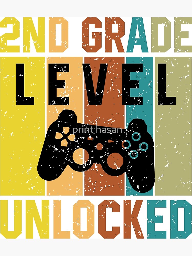 Póster «Nivel de 2do grado desbloqueado - Regalos escolares para niños ...