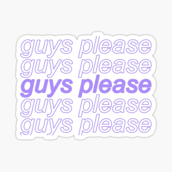 "Quackity guys please graphic" Sticker for Sale by caridesigns | Redbubble