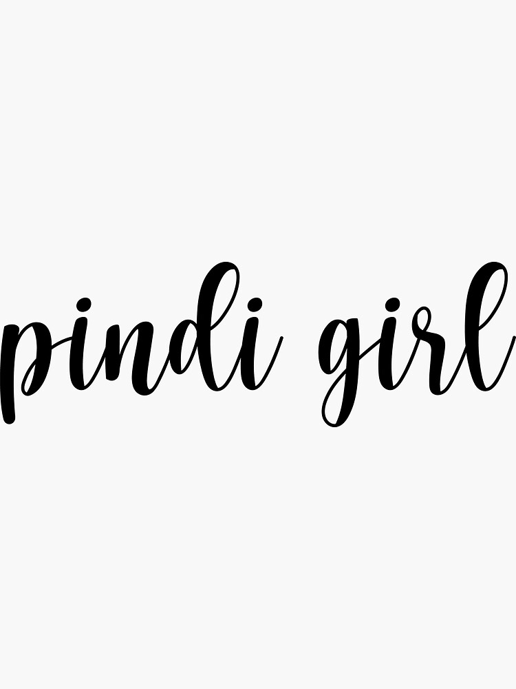 "Pindi Girl" Sticker for Sale by kamrankhan | Redbubble