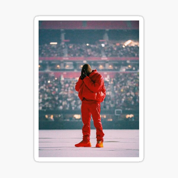 "Donda - Red - Ye" Sticker for Sale by MRubio | Redbubble