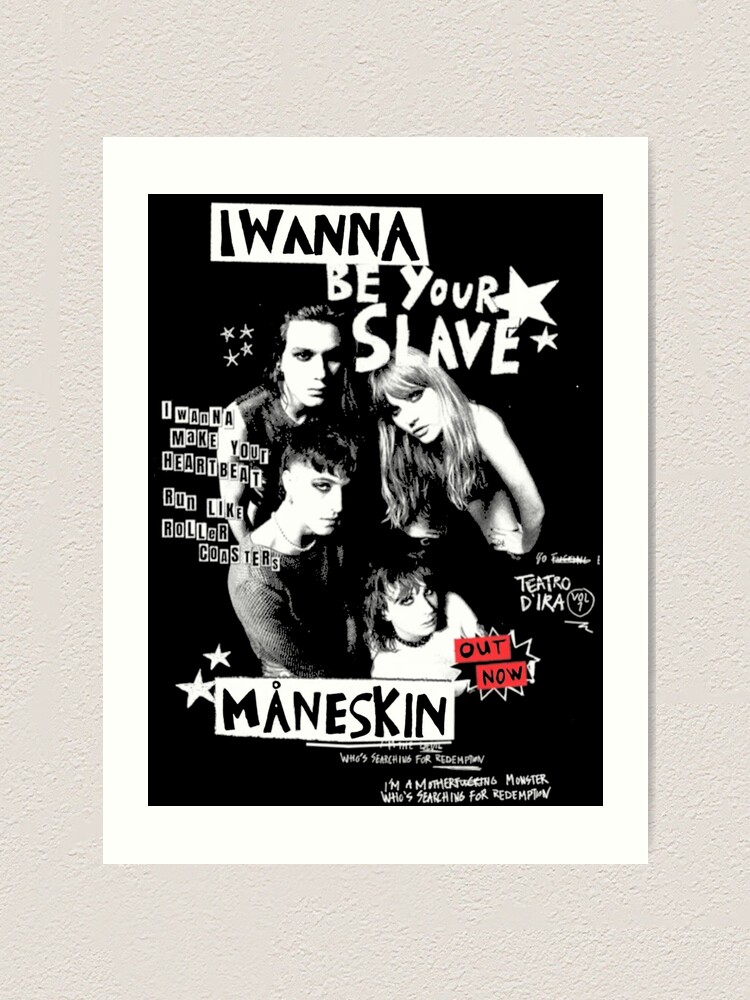 "MANESKIN" Art Print for Sale by redbookred | Redbubble