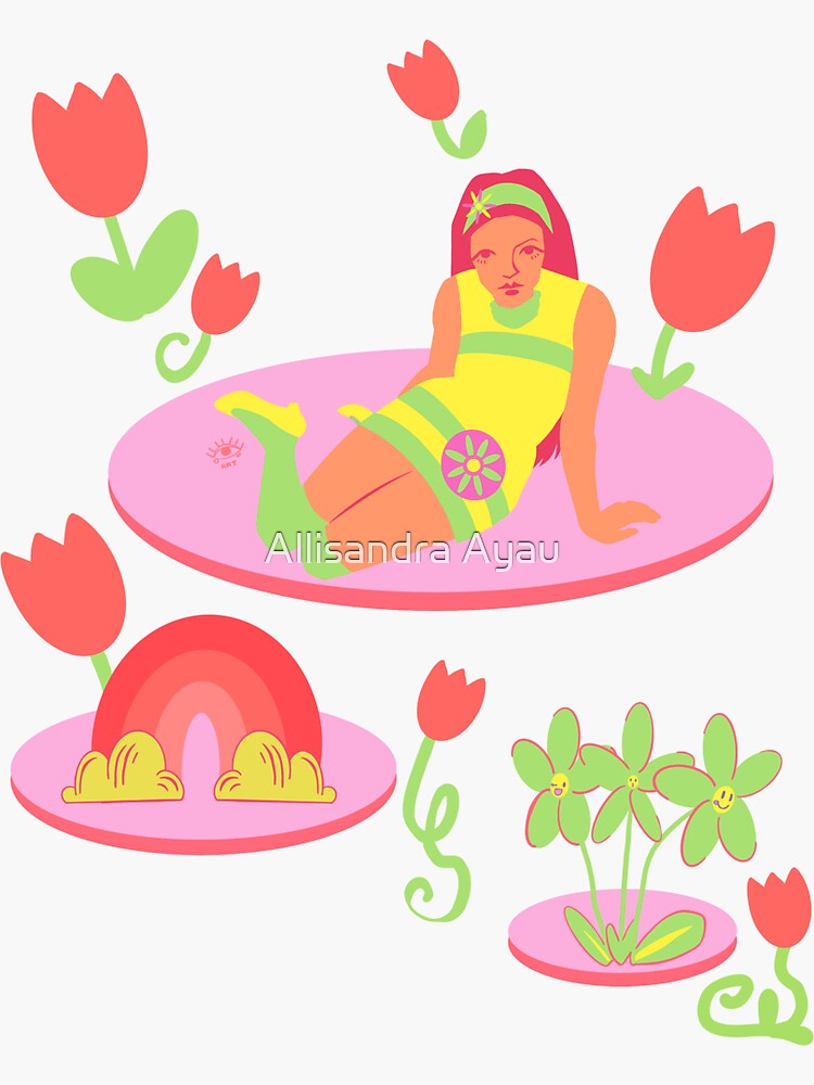 "Floating " Sticker for Sale by Allisandraiow | Redbubble