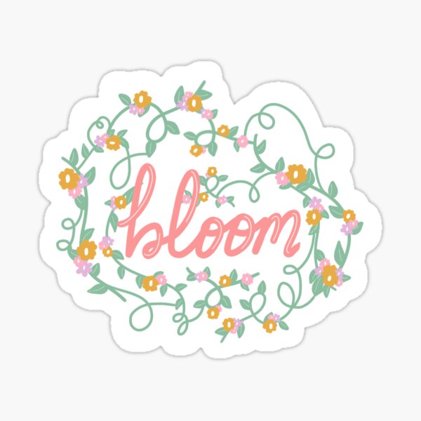 "Bloom" Sticker by Dashesandoodles | Redbubble