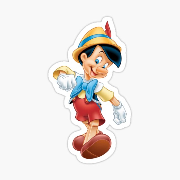 "Pinocchio" Sticker for Sale by PaintBalls | Redbubble