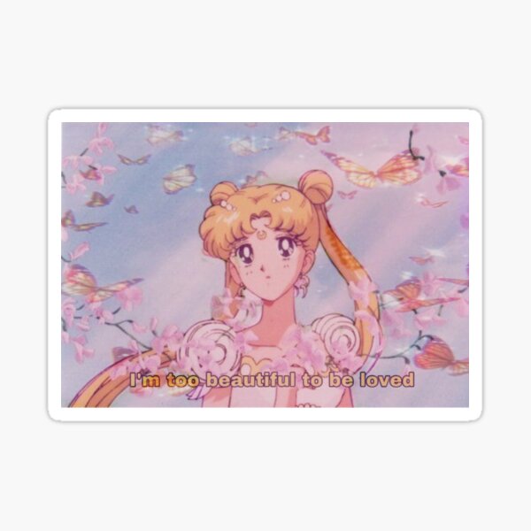 "Princess Serenity pretty solider aesthetic" Sticker for Sale by ...