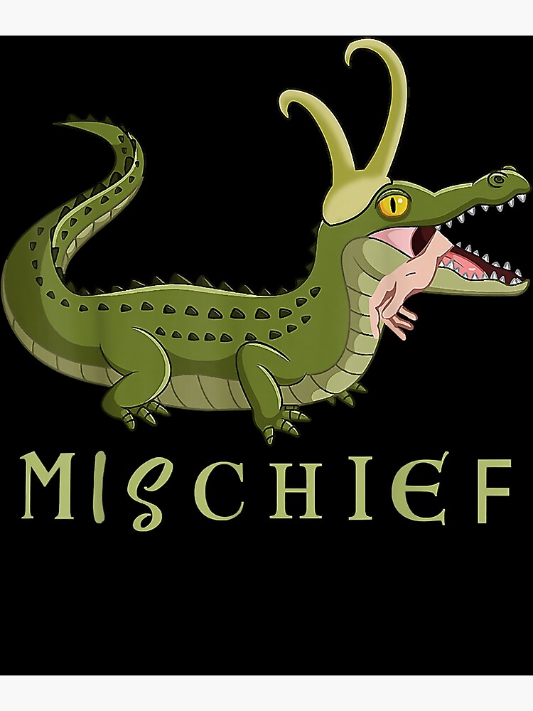 "Croki - Alligator Loki" Poster by Lina-store | Redbubble