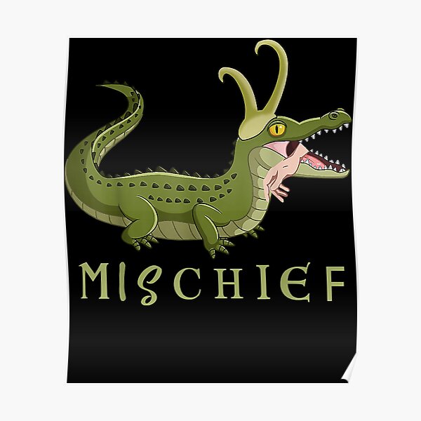 "Croki - Alligator Loki" Poster by Lina-store | Redbubble