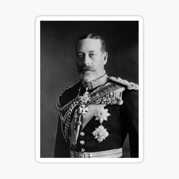 "King George Portrait - 1923" Sticker for Sale by KylerMitchelk | Redbubble