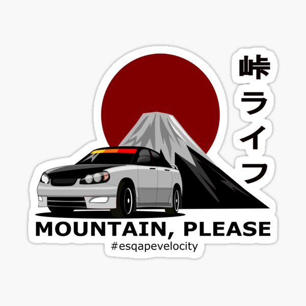 "Touge Life" Sticker for Sale by esqapevelocity | Redbubble