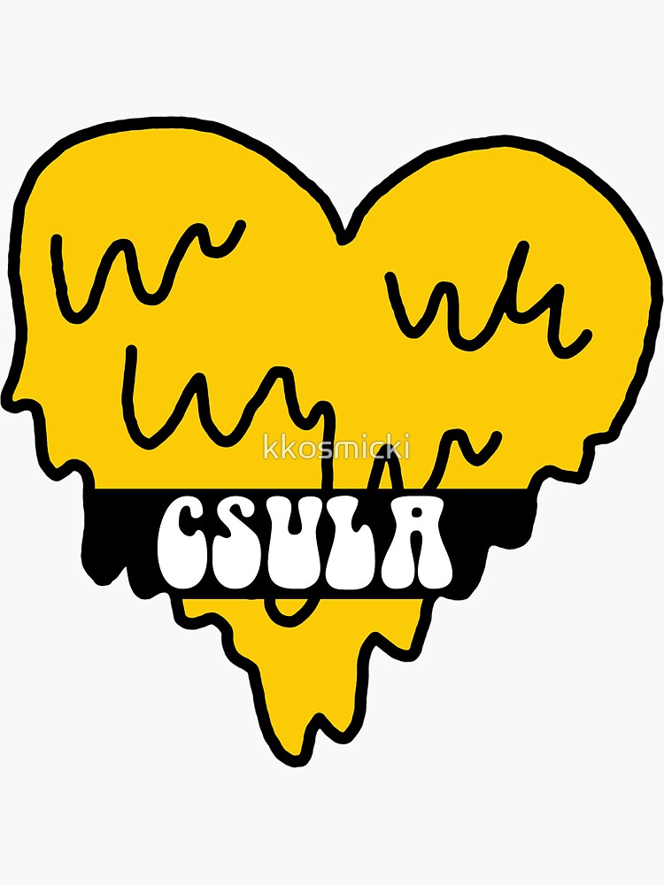 "CSULA Cal State Los Angeles Heart" Sticker for Sale by kkosmicki ...