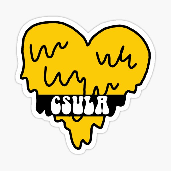 "CSULA Cal State Los Angeles Heart" Sticker for Sale by kkosmicki ...