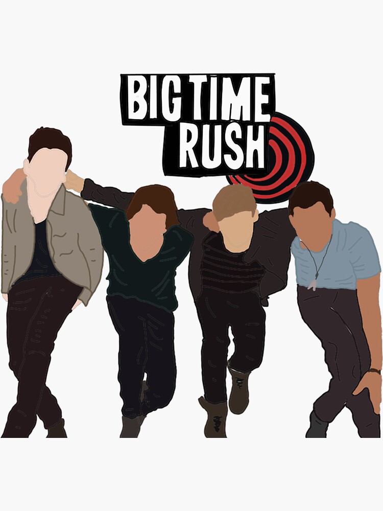 "BTR Big Time Rush" Sticker for Sale by CanvasRaja | Redbubble