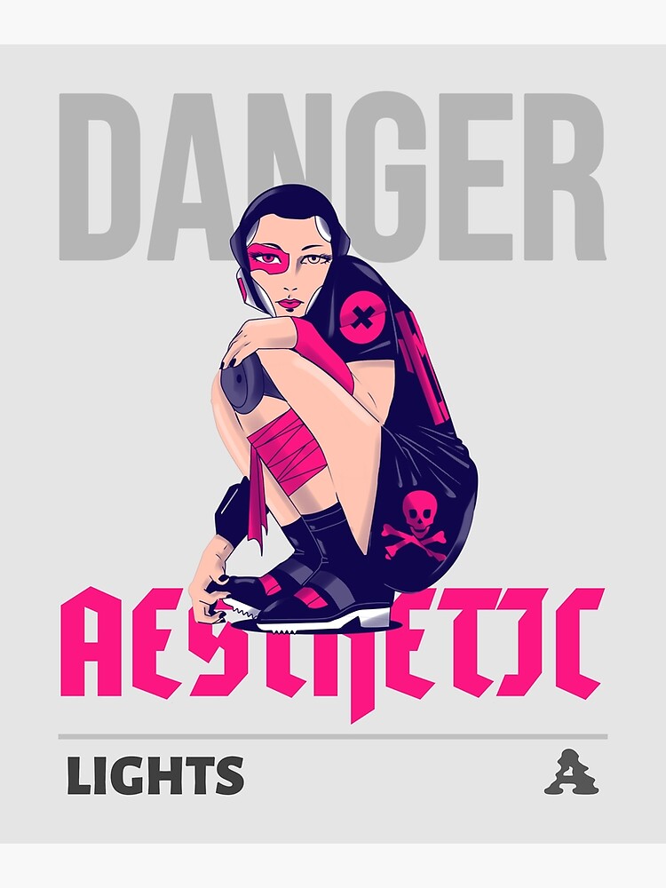 "Danger Aesthetic Urban Themed Streetwear" Photographic Print by ...