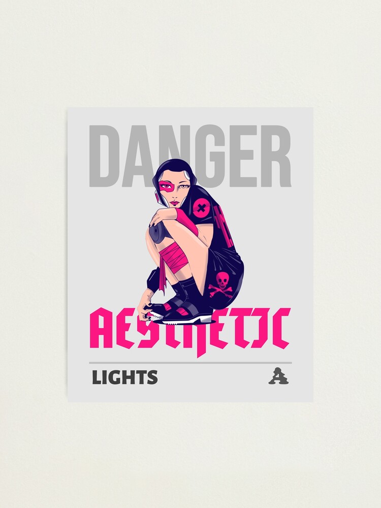 "Danger Aesthetic Urban Themed Streetwear" Photographic Print by ...