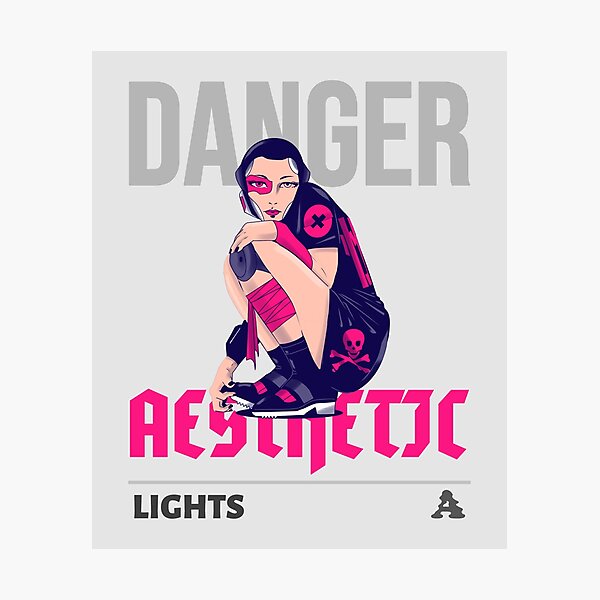 "Danger Aesthetic Urban Themed Streetwear" Photographic Print by ...