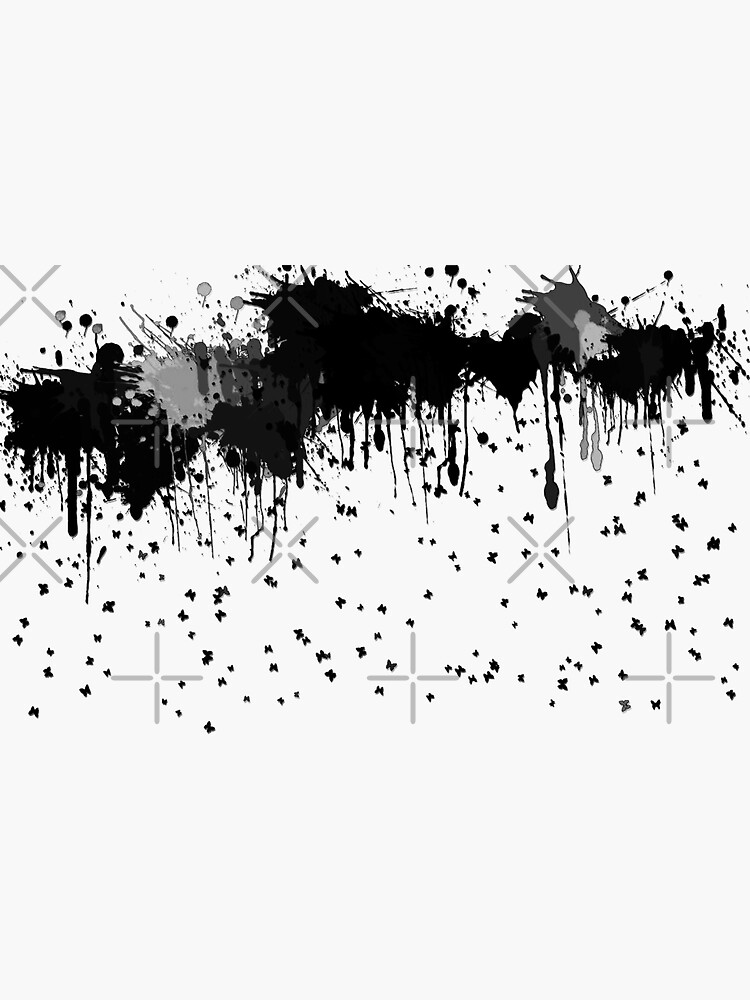 "Black paint" Sticker for Sale by Ursache | Redbubble