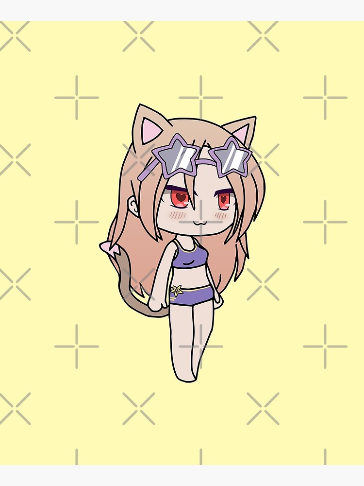 "Gacha Life Cute Gacha Neko Girl Karin in swimsuit " Apron for Sale by ...