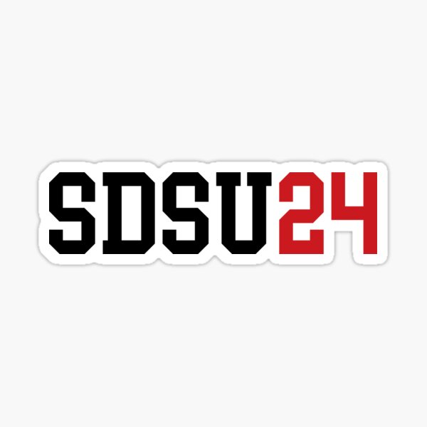 "sdsu - class of 2024" Sticker for Sale by scollegestuff | Redbubble