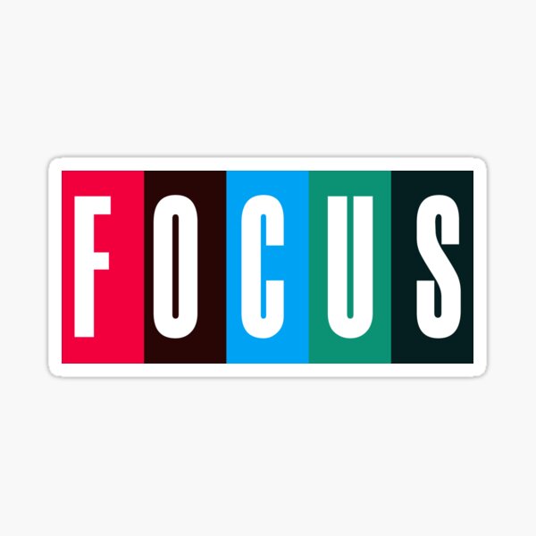 "focus" Sticker for Sale by a3ouf | Redbubble
