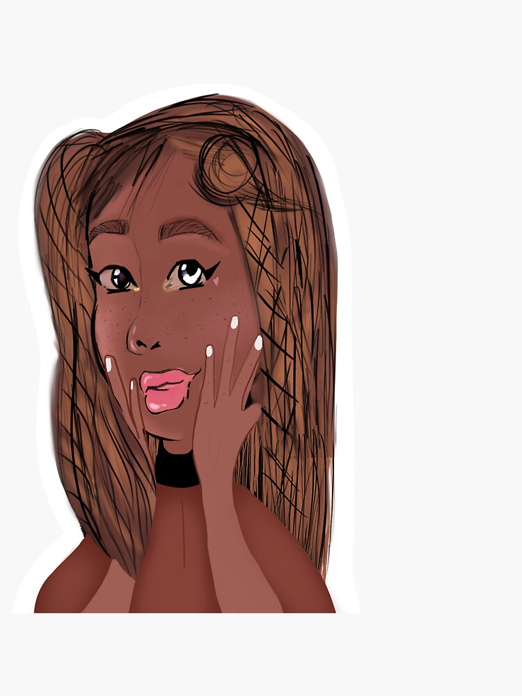 "Cute animated preppy girl with messy braids" Sticker by jusnoor ...