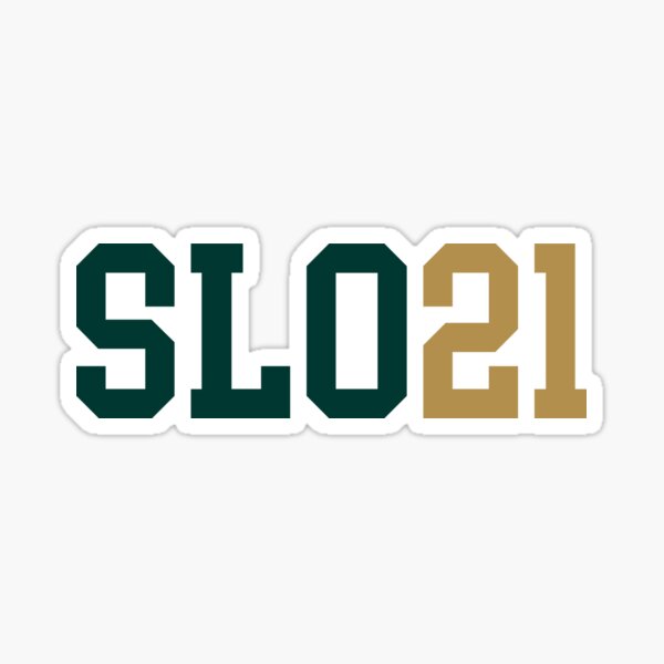 "san luis obispo slo - class of 2021" Sticker for Sale by scollegestuff ...
