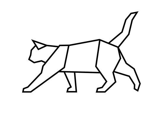 "Geometric Cat" Posters by mgddesign | Redbubble