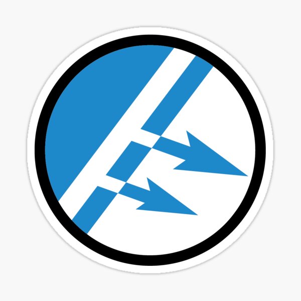 "Blue Forward Echelon Insignia" Sticker for Sale by Guthixibis | Redbubble