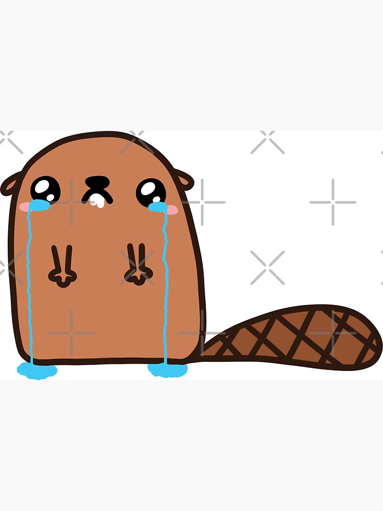 "Sad beaver" Magnet for Sale by Nikamii | Redbubble