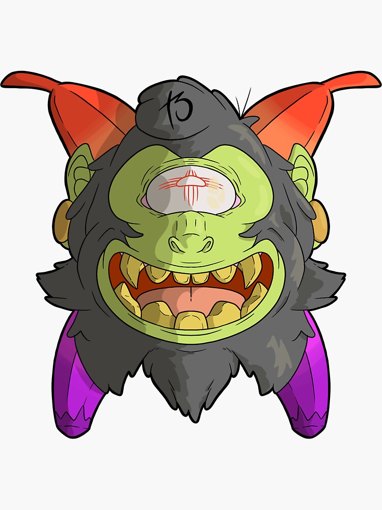 "Rainbow Monkey" Sticker for Sale by BaloneyDraws | Redbubble