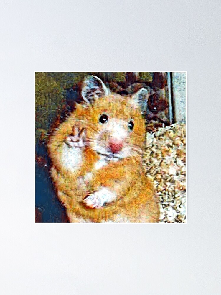 "Hamster Art" Poster by Piece-of-Magic | Redbubble