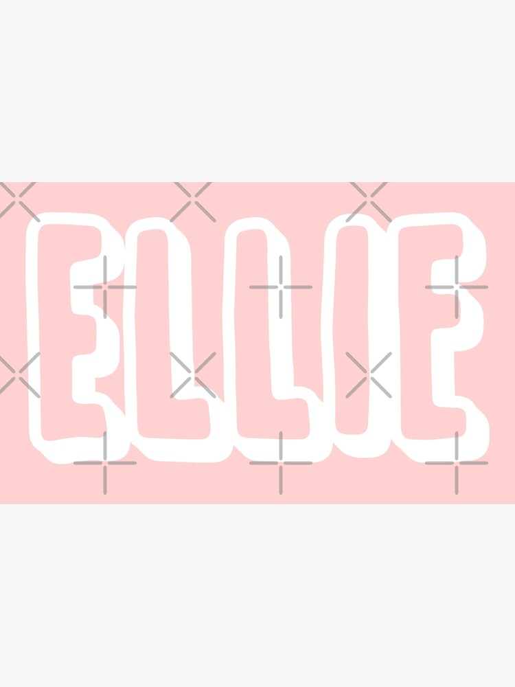 "Pink Custom Name - Ellie" Poster by PlantLifeStudio | Redbubble