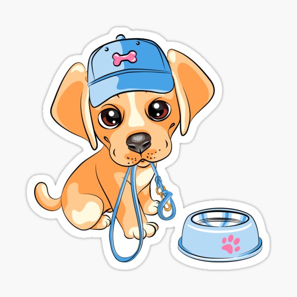 "Labrador Retriever Pappy" Sticker for Sale by SenGift | Redbubble