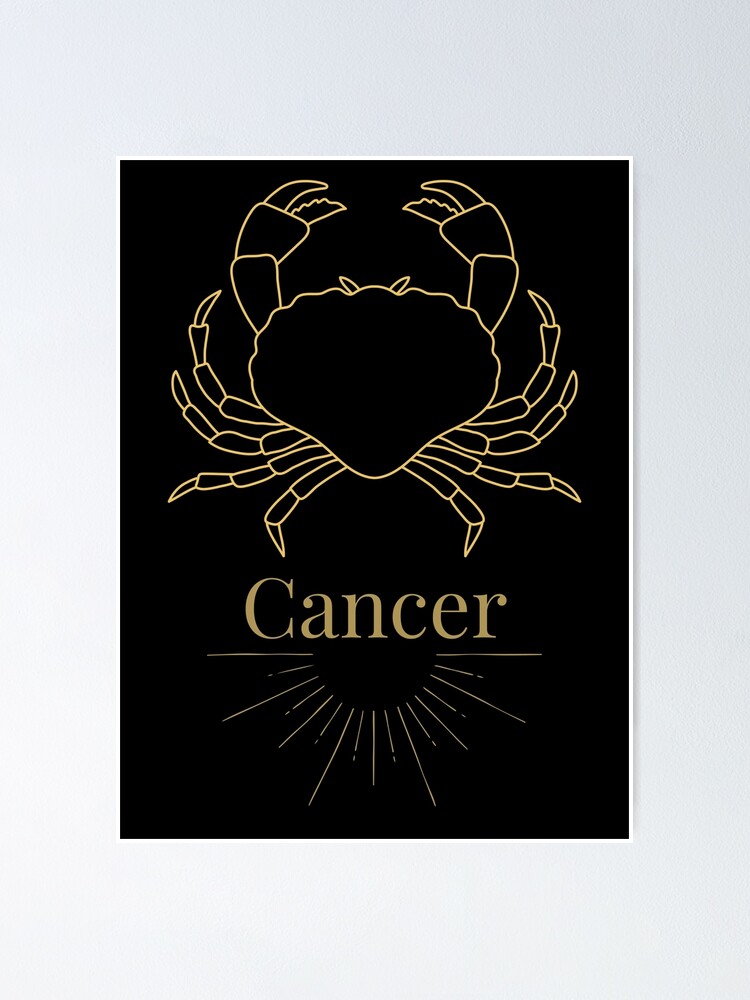 "Sternzeichen Krebs Krebs Umriss" Poster von ElusiveDay | Redbubble