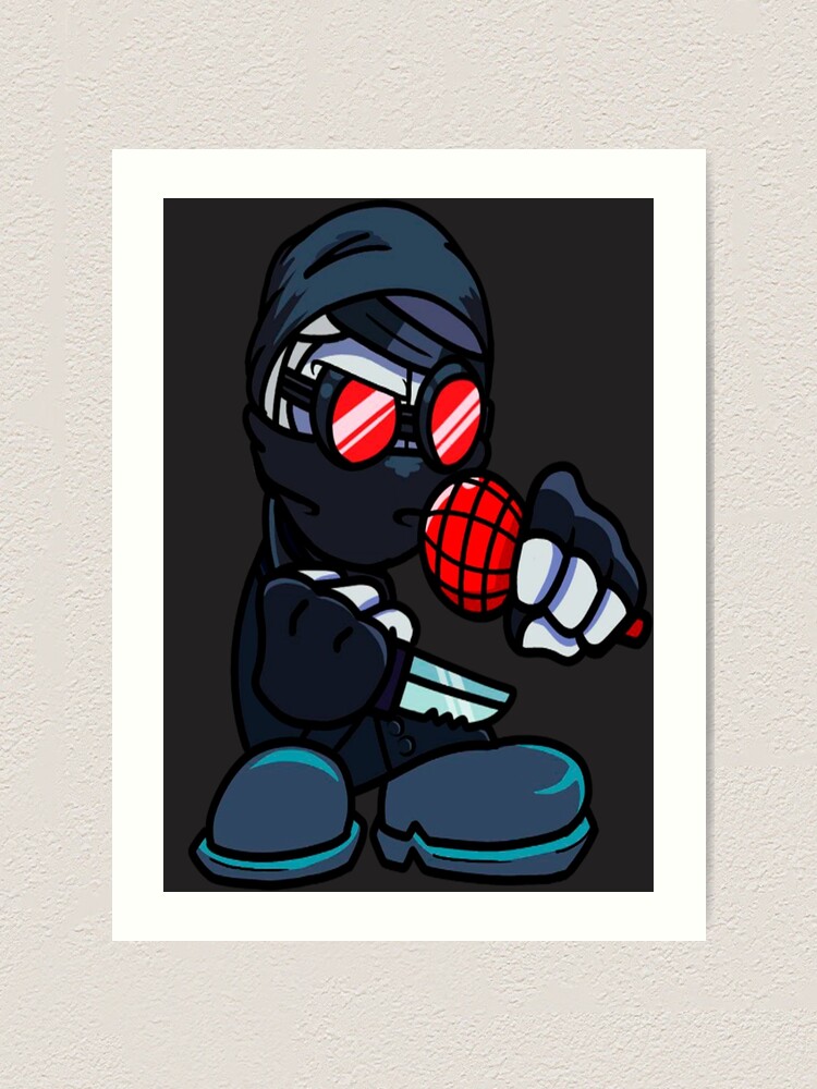 "Hank FNF (Friday Night Funkin)" Art Print by Atsuhiro | Redbubble