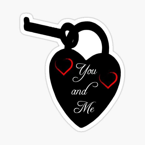 "you and me ." Sticker for Sale by Kweeuu | Redbubble