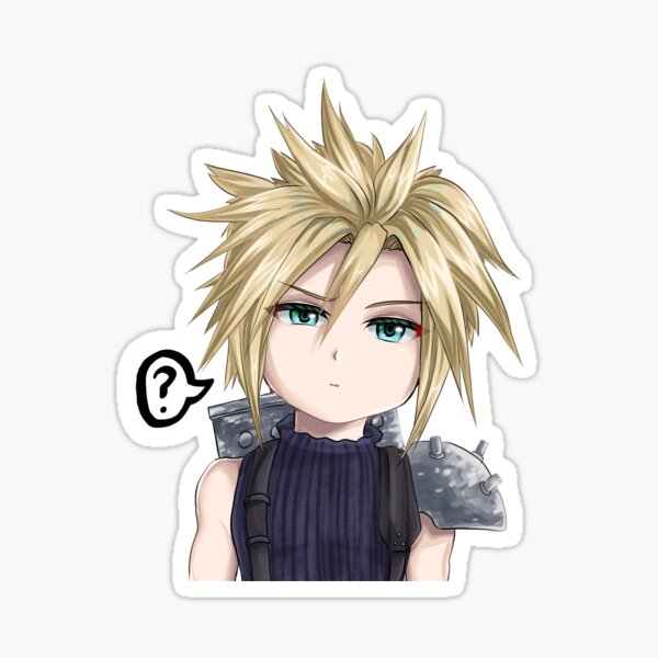 "Chibi Cloud Strife" Sticker for Sale by GuardianOT | Redbubble