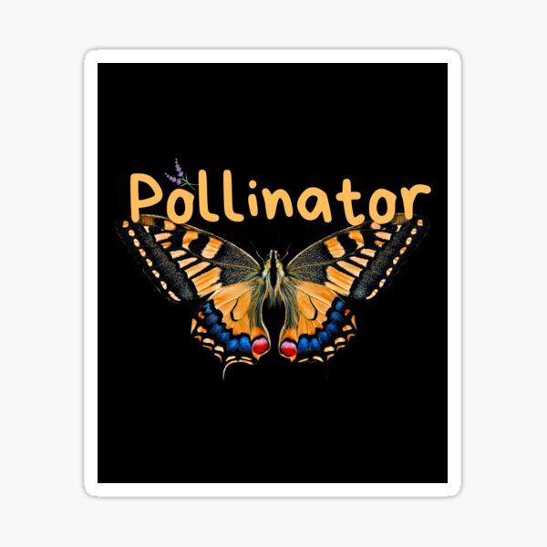 "Pollinator Large Colorful Butterfly Design" Sticker for Sale by ...