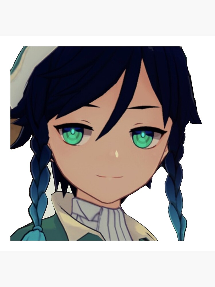 Póster «Venti Genshin Impact Icons Face» de Animecomic | Redbubble