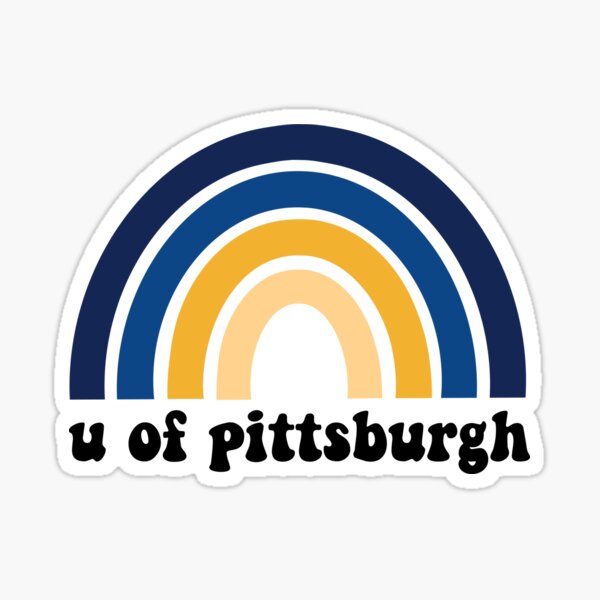 "pitt - rainbow" Sticker by scollegestuff | Redbubble