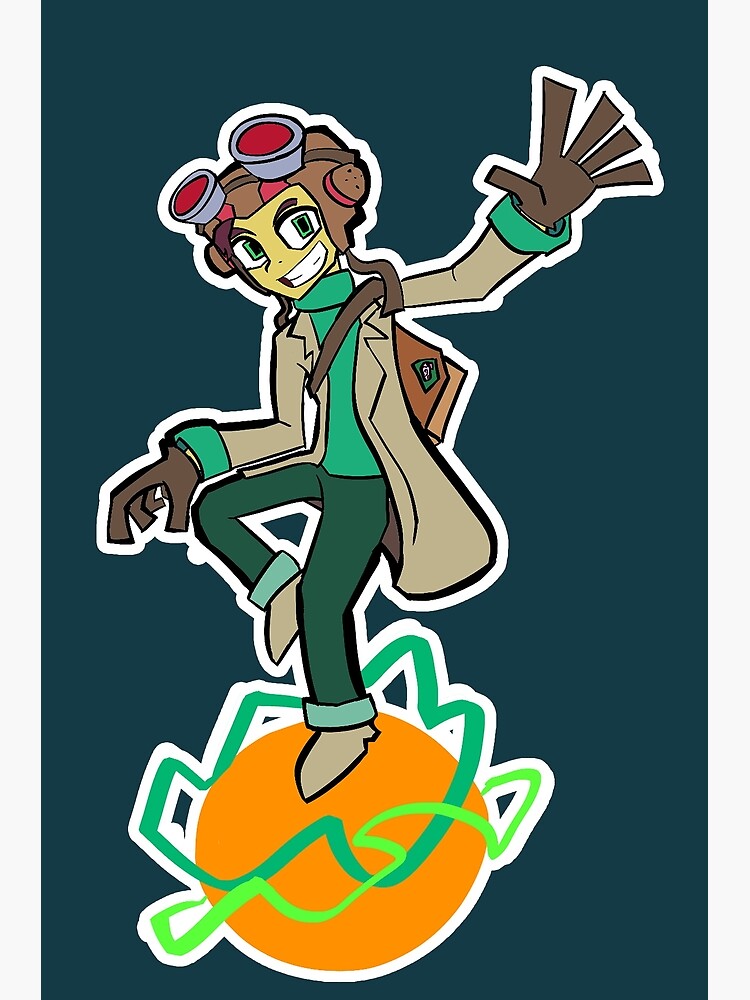 "Raz The Spunky Goggle Kid: Psychonauts" Poster for Sale by ...