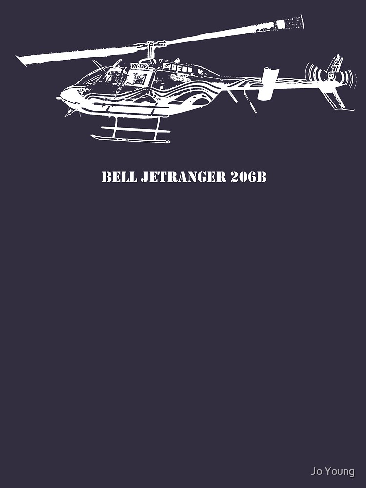 "Bell JetRanger 206B" T-shirt for Sale by PrecisionHeli | Redbubble ...