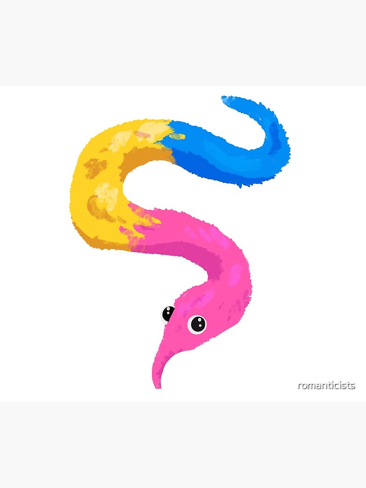 Póster «Worm On A String LGBTQ+ PAN PRIDE flag lil worm boy // Pride ...