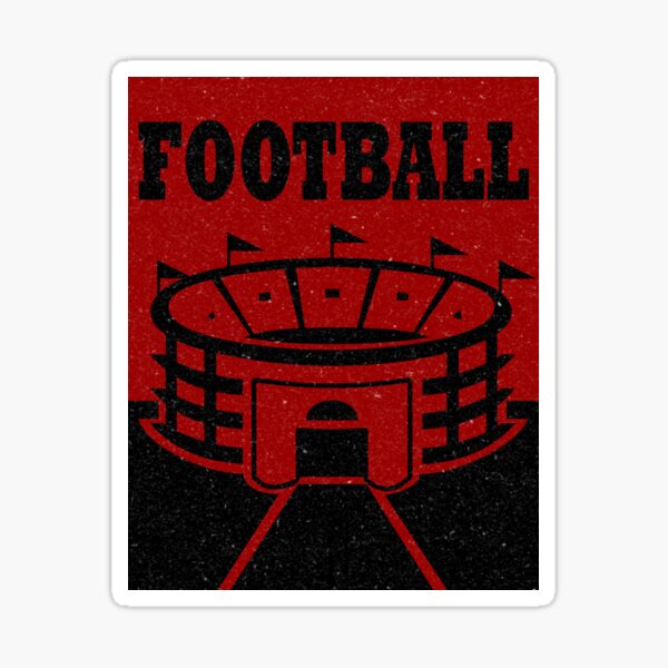 "Vintage Football Stadium " Sticker for Sale by mrtraz | Redbubble